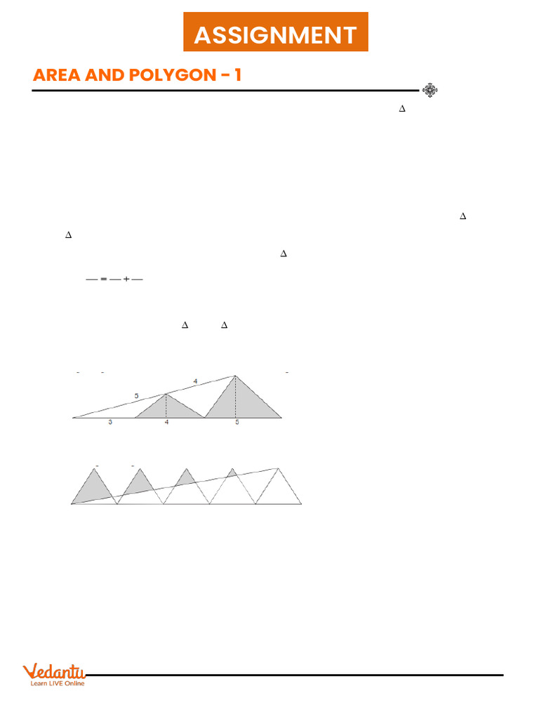 Area of Polygon Assignment 1 | PDF | Area | Triangle