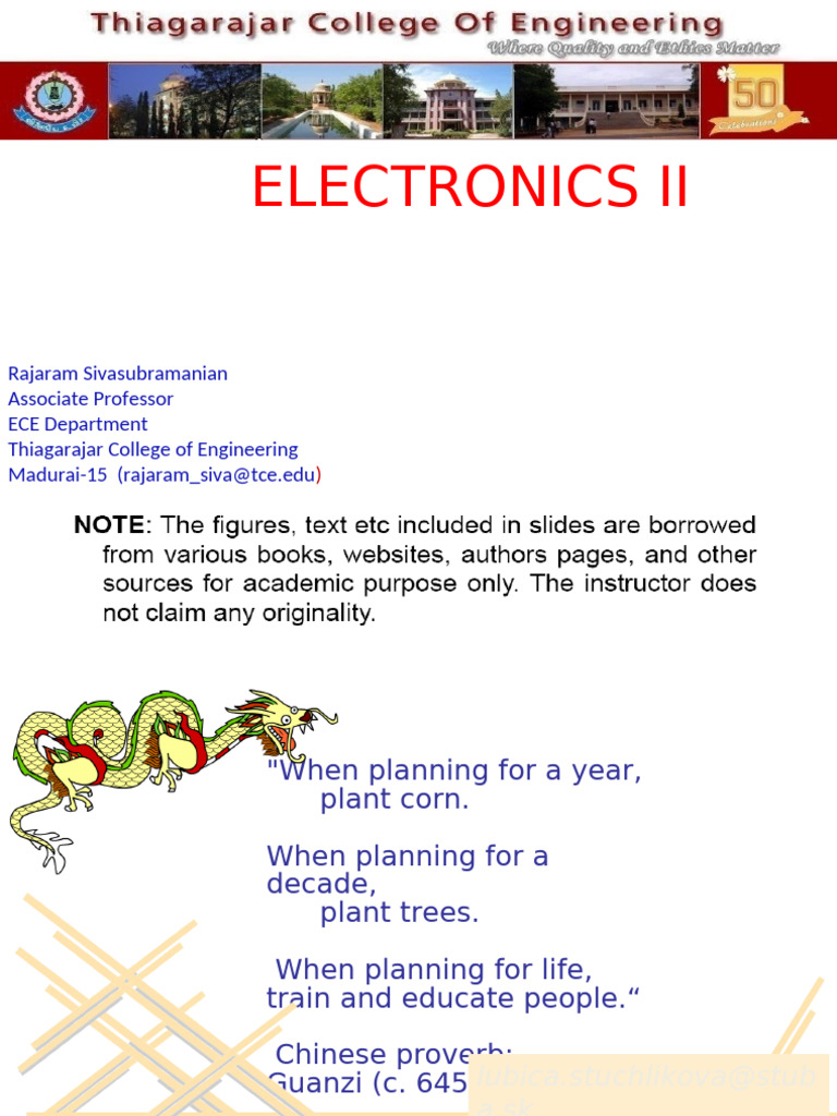Electronic circuits II | PDF | Electronic Filter | Electronics