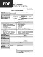 DPWH POURING PERMIT NEWFORM 2020 | PDF | Building Technology ...