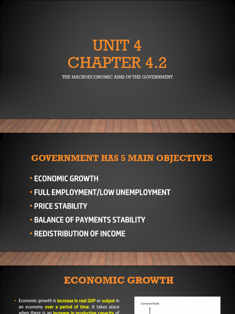 Government's Macroeconomic Objectives Explained | PDF | Inflation ...