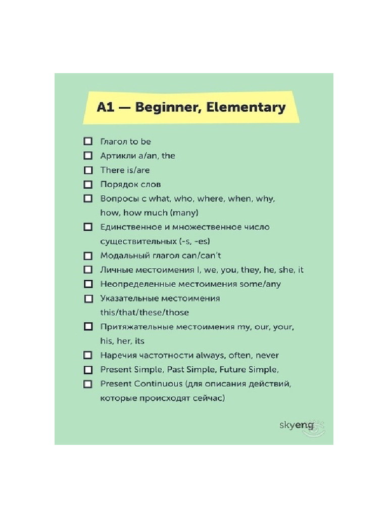 English Level | PDF