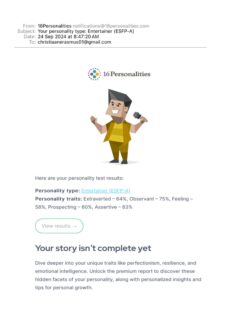 ESFP Entertainer Personality Insights | PDF | Personality Type ...