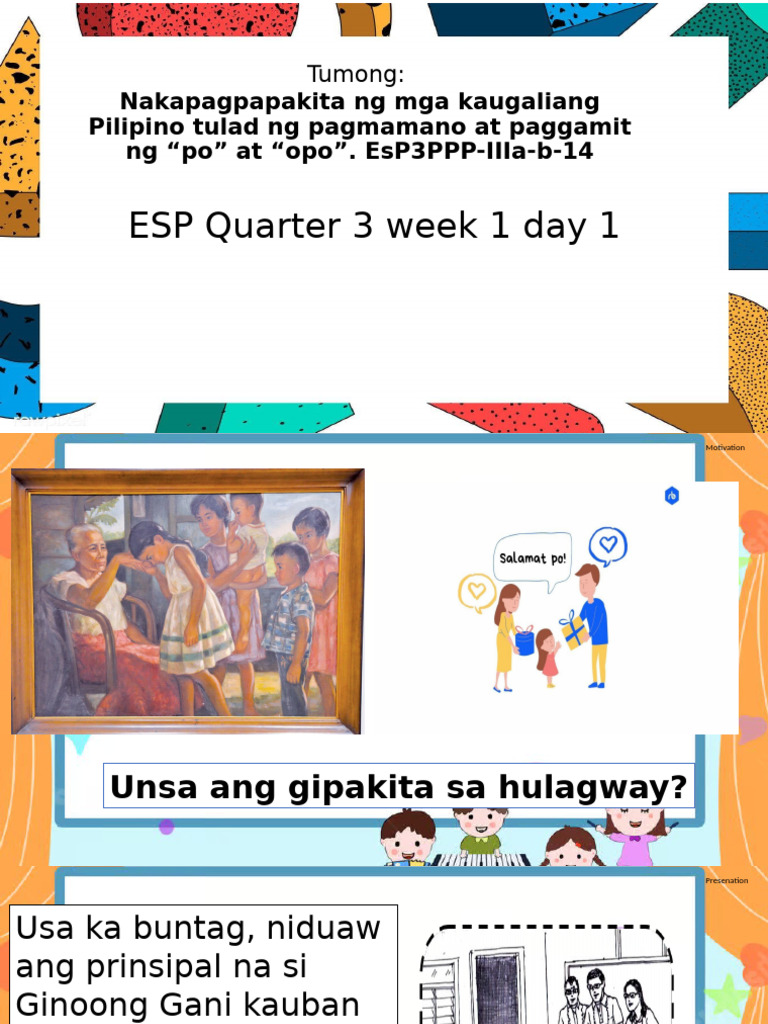 q3 Esp3 Week 1 Day 1 | PDF