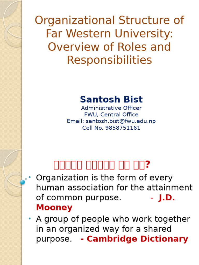 Organizational Structure | PDF