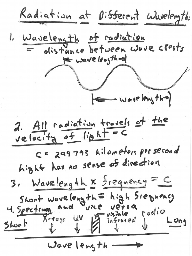 Radiation at Different Wavelengths | PDF