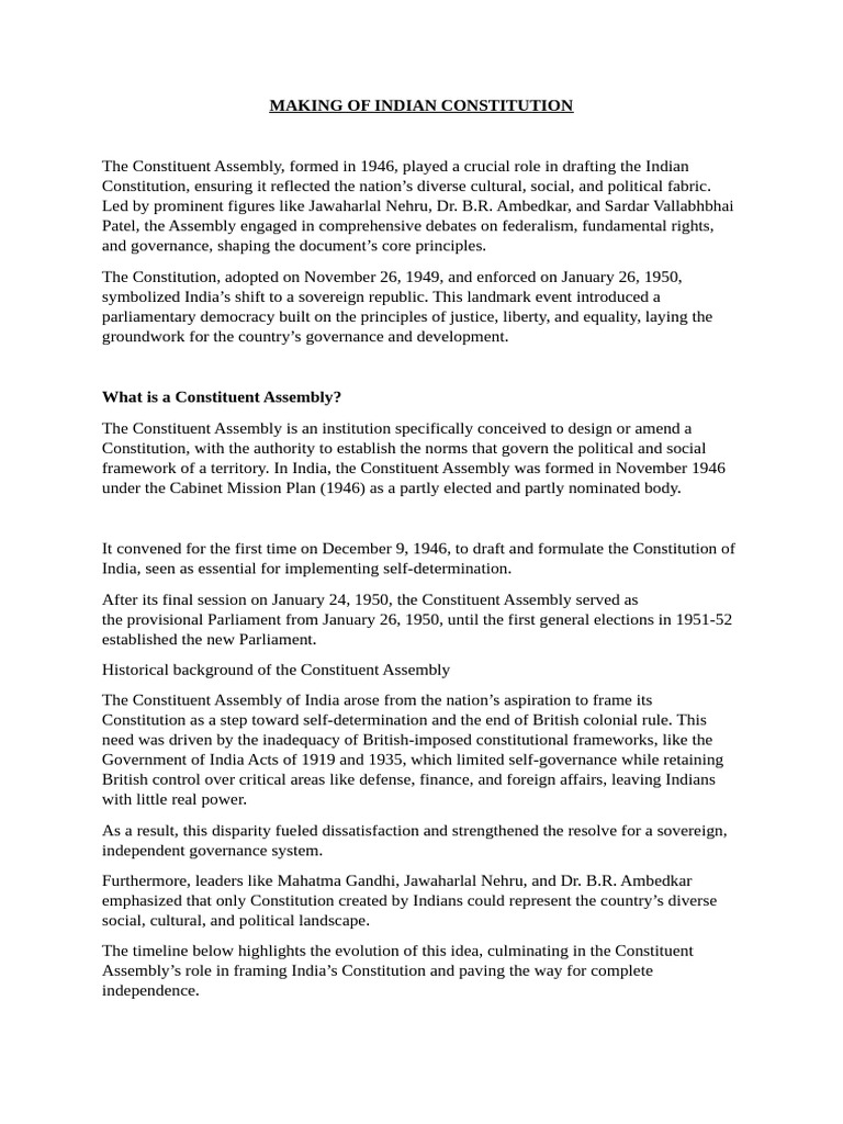 Making of Indian Consti - Unit 4 | PDF | Jawaharlal Nehru | Government