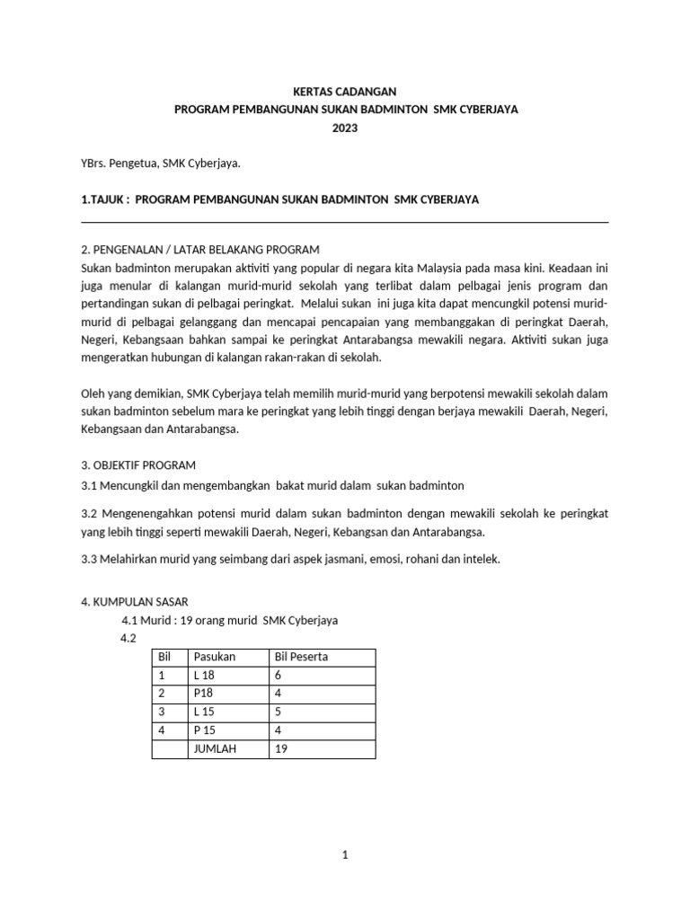 Kertas Kerja Sumbangan | PDF