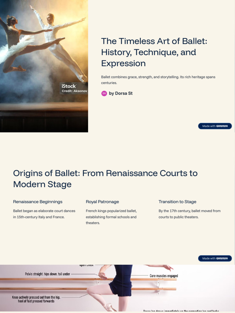 The Timeless Art of Ballet History Technique and Expression | PDF ...