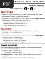Grade 7 Factors & Multiples Worksheet | PDF