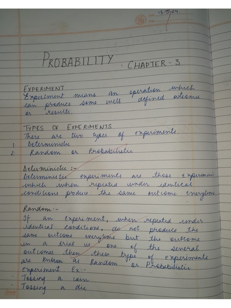 Probability Notes | PDF