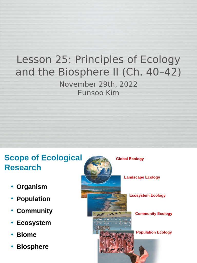 Ecology Principles: Organism to Biosphere | PDF | Forests | Tropics