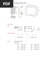 Box Culvert Calculation | PDF