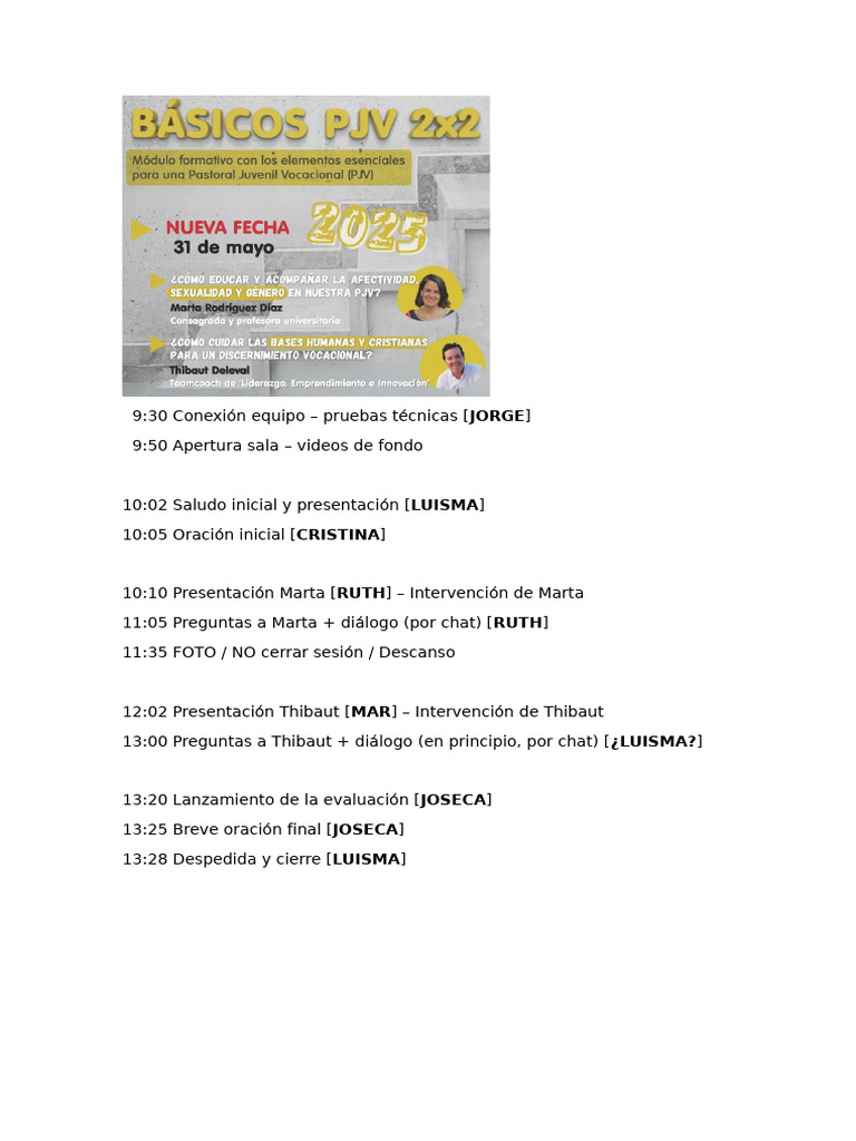 BÁSICOS PJV 2x2 - Esquema-Propuest | PDF