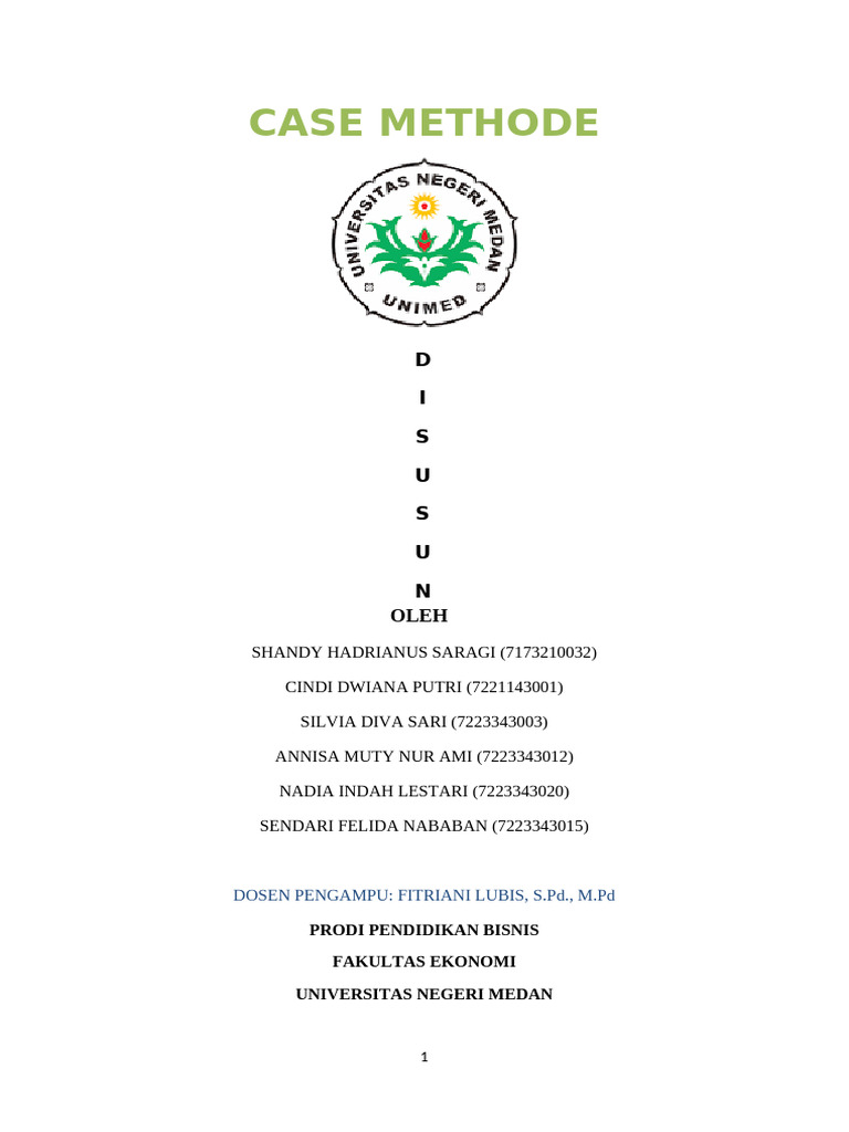 Case Methode Kelompok 7 | PDF
