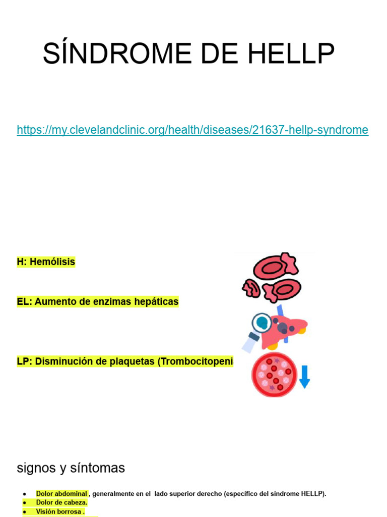 Síndrome de HELLP: Síntomas y Tratamiento | PDF | Especialidades ...