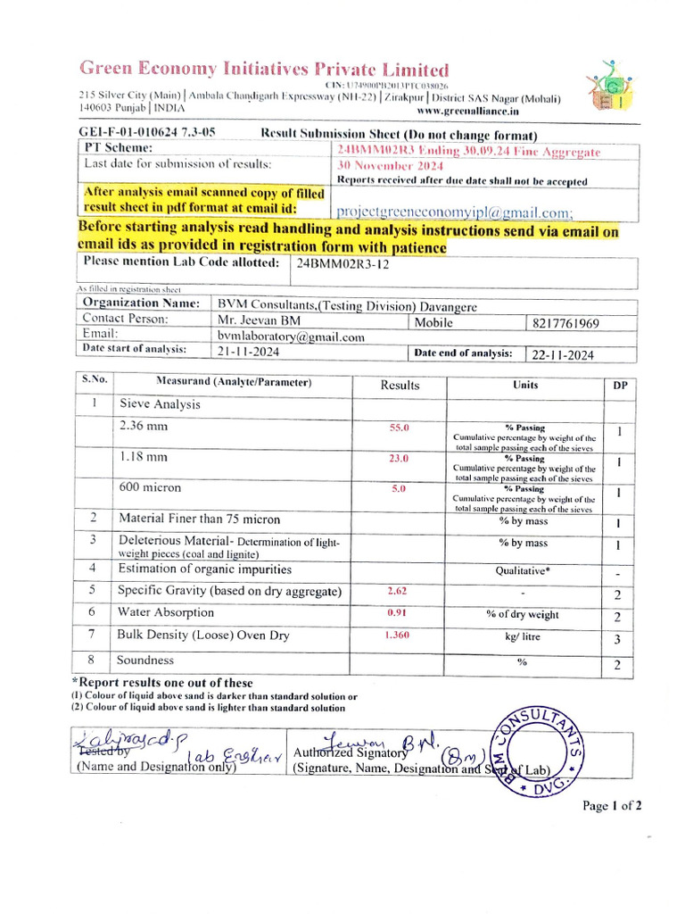 Fine Aggregate | PDF