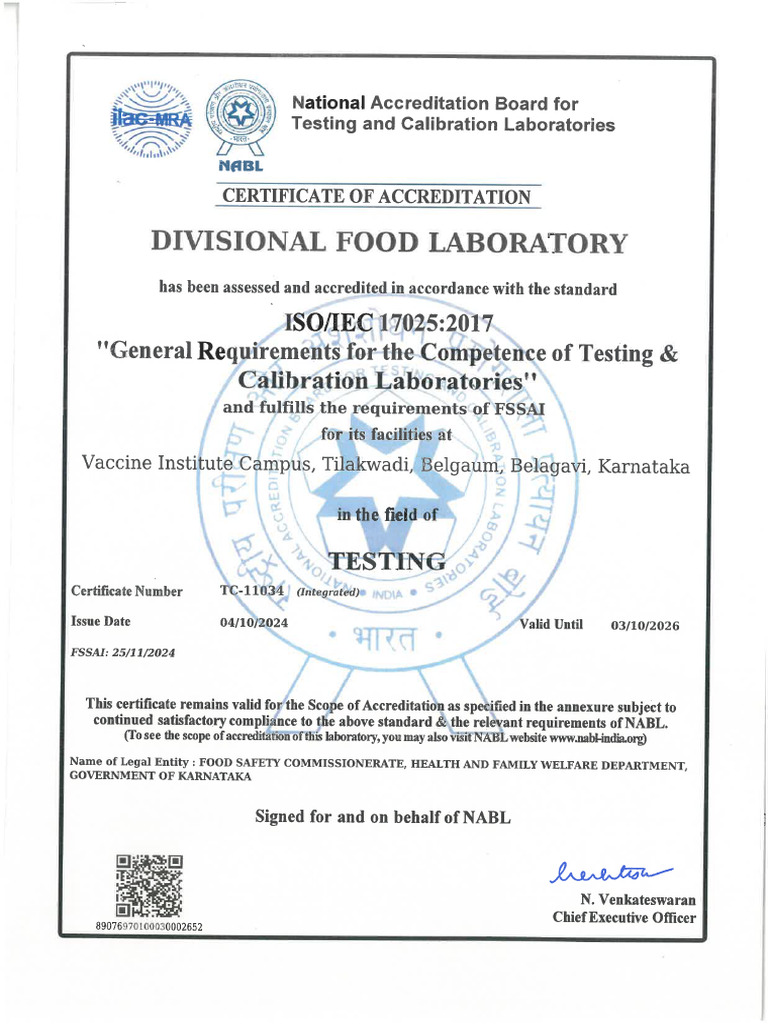 Certificate TC-11034TC-11034-FSSAI-RA - 20241127093717 | PDF | Food ...