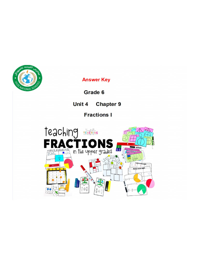 Grade 6 - Unit 4 - Chapter 9 - AK | PDF