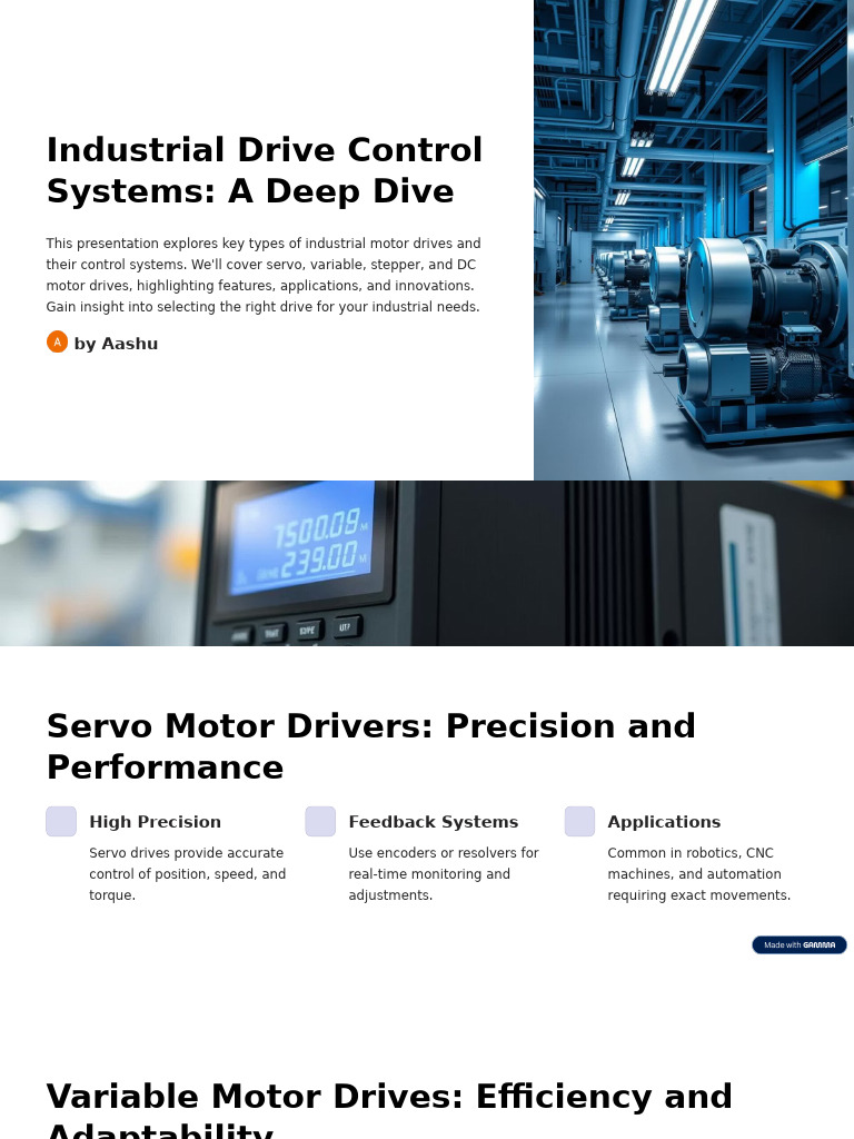 Industrial Drive Control Systems A Deep Dive | PDF | Electric Motor ...
