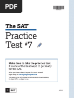 Sat Practice Test 7 Answers Digital | PDF | Creep (Deformation ...