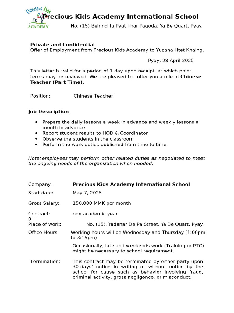 Yuzana Htet Khaing - 7e38e670 1ced 49cc Bcde 95348fbb4ad1 | PDF | Labor ...