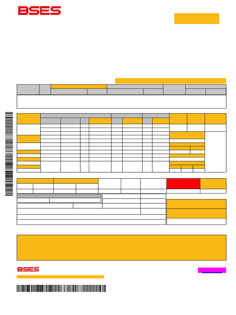 BSES Electricity Bill Payment Details | PDF | Cheque | Payments