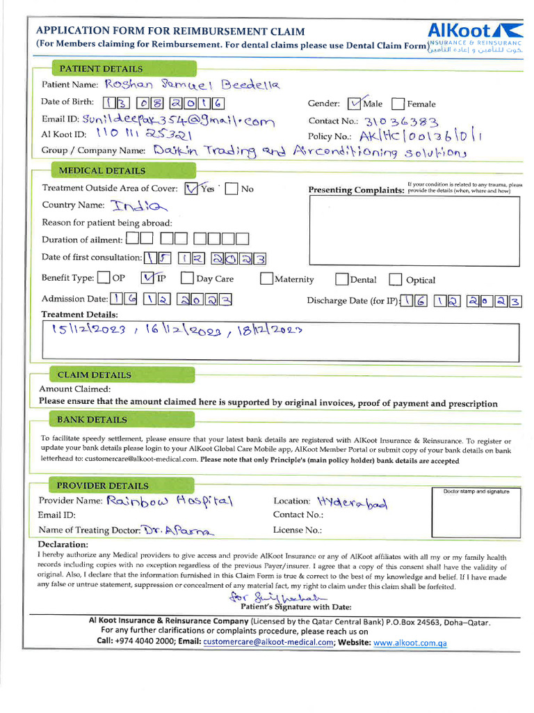 Claim Form | PDF