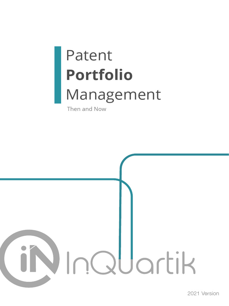 2021 Version-Patent Portfolio Management | PDF | Patent | Investment ...