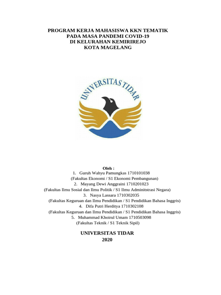 Proposal KKN Tematik | PDF