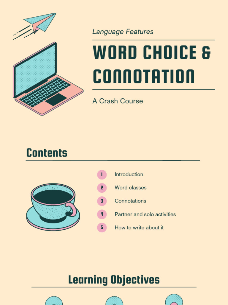 Word Choice and Connotation Guide | PDF | Part Of Speech | Word