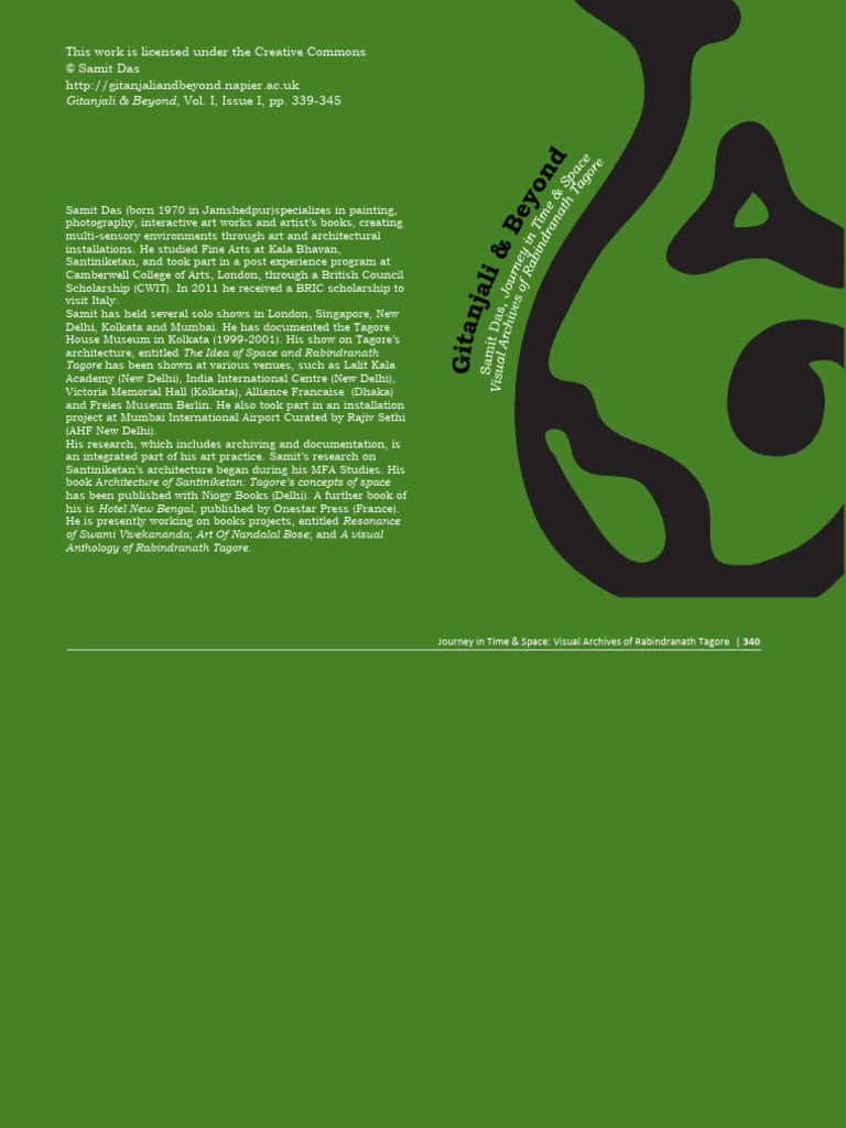 Journey in Time Space Visual Archives of Rabindran | PDF | The Arts