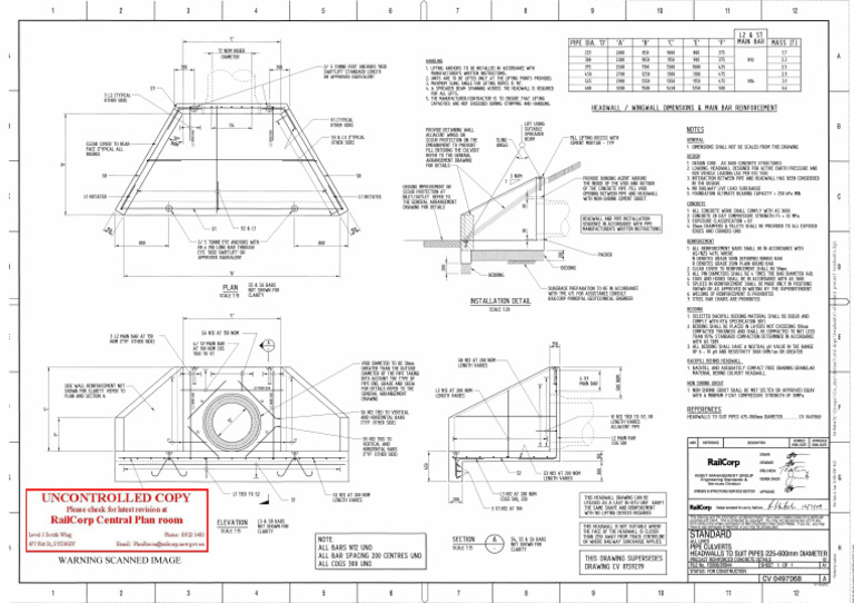 TS 01634 - 0.00 - Pipe Culverts Headwalls To Suit 225-600mm Diameter | PDF