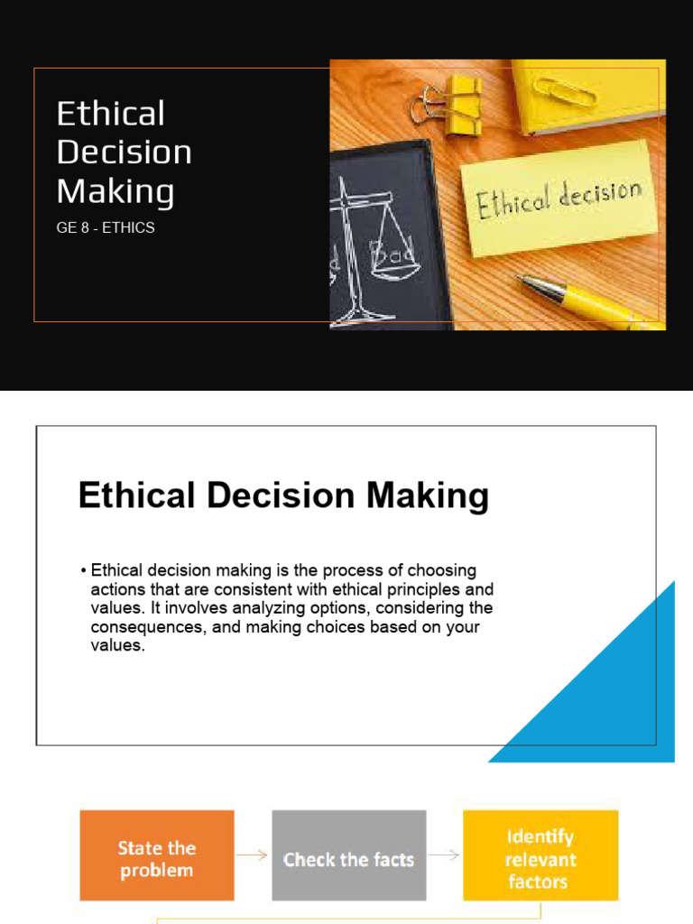 Ethical Decision Making | PDF | Courage | Decision Making