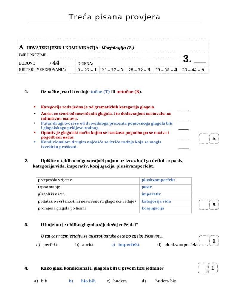 Raz. Gimnazija I Ss 140. 3. Ppz. Rjesenja | PDF