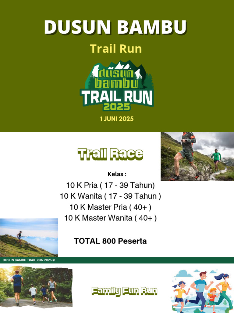 Dusun Bambu Trail Run 2025: Keluarga Sehat | PDF