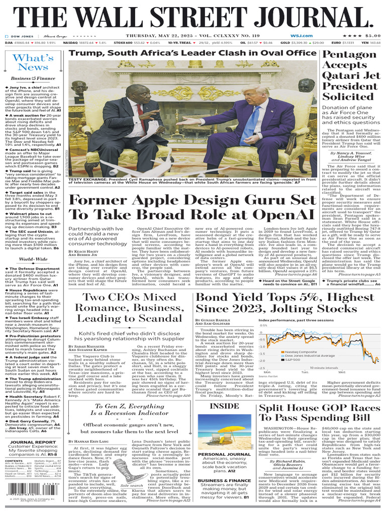 The Wall Street Journal - May 22, 2025 - 250522 - 090635 | PDF ...