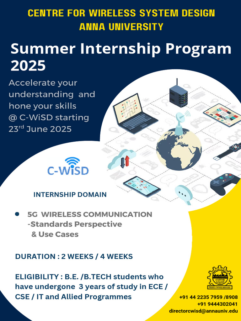 5GWC Summer Internship Program 2025 MIT | PDF | Telecommunications | Information And ...