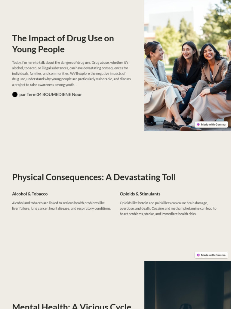 The Impact of Drug Use On Young People | PDF | Substance Abuse | Social Aspects Of Psychoactive ...