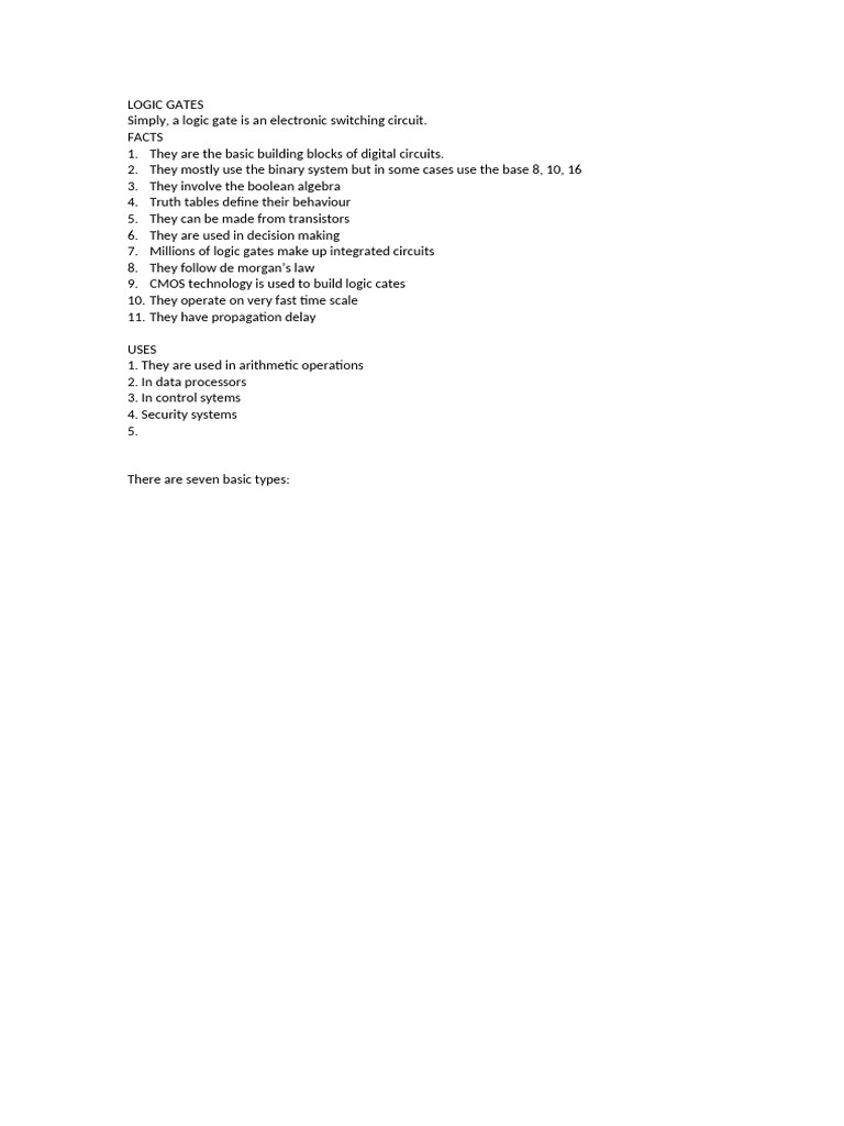 Logic Gates Pdf