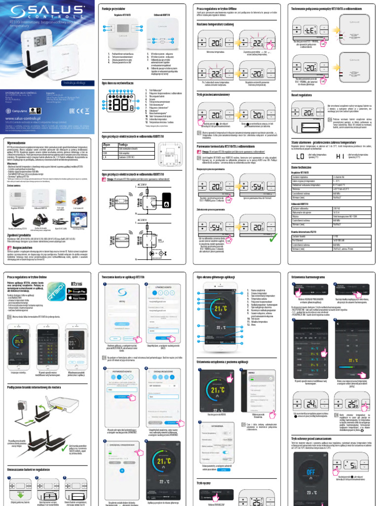 Salus Rt310i-Pl-A3-Web | PDF