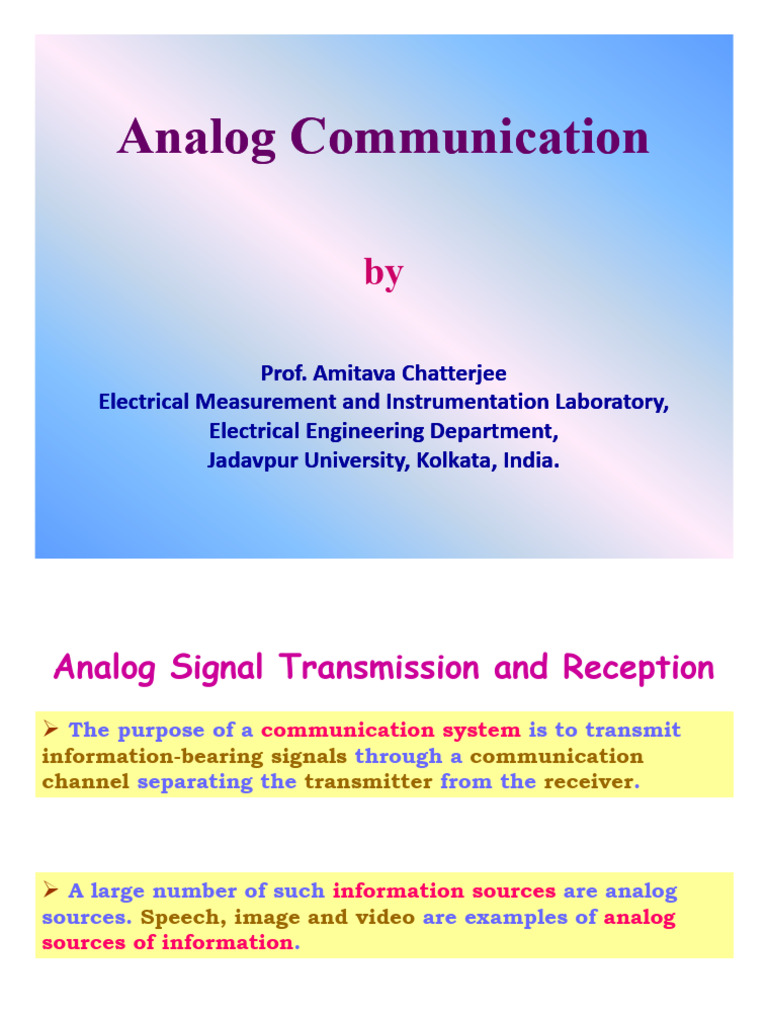 Analog Communication | PDF | Radio | Modulation