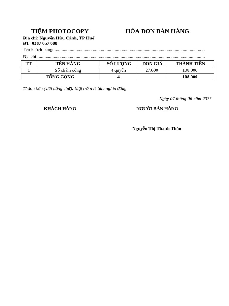 Hoa Don | PDF