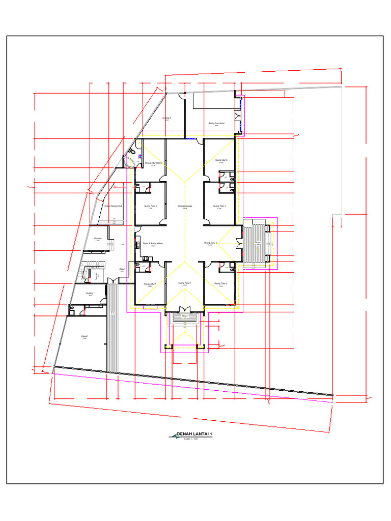 Denah Lt1 Juni 24 | PDF