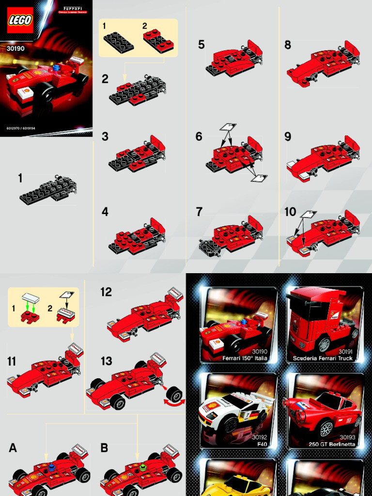 LEGO Ferrari Italia Model 30190 Guide | PDF