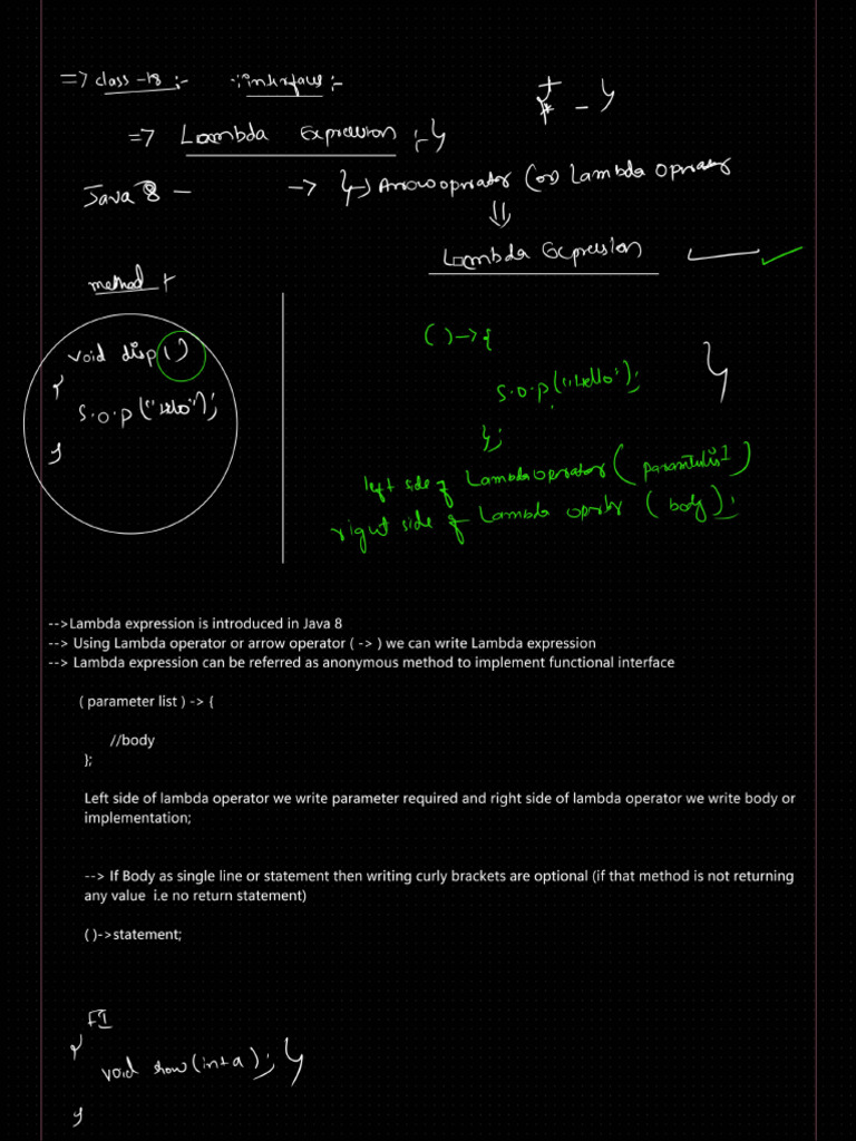 Lambda EXpression Board Work | PDF