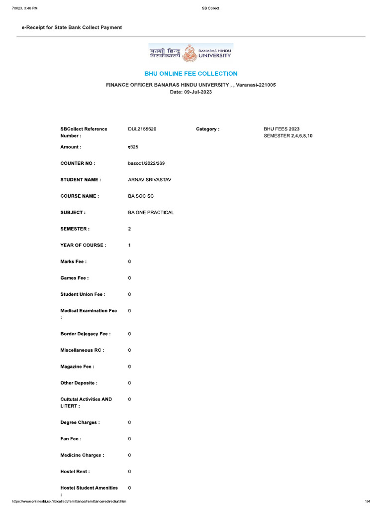 Sbi Collect Arnav Sem 2 | PDF