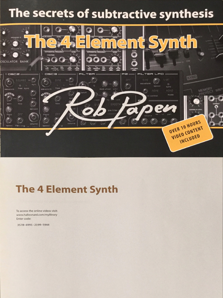 The 4 Element Synth The Secrets of Subtractive Synthesis (Papen, Rob) (Z-Library) | PDF