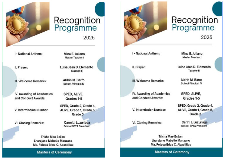 Recognition Proram 2024 | PDF