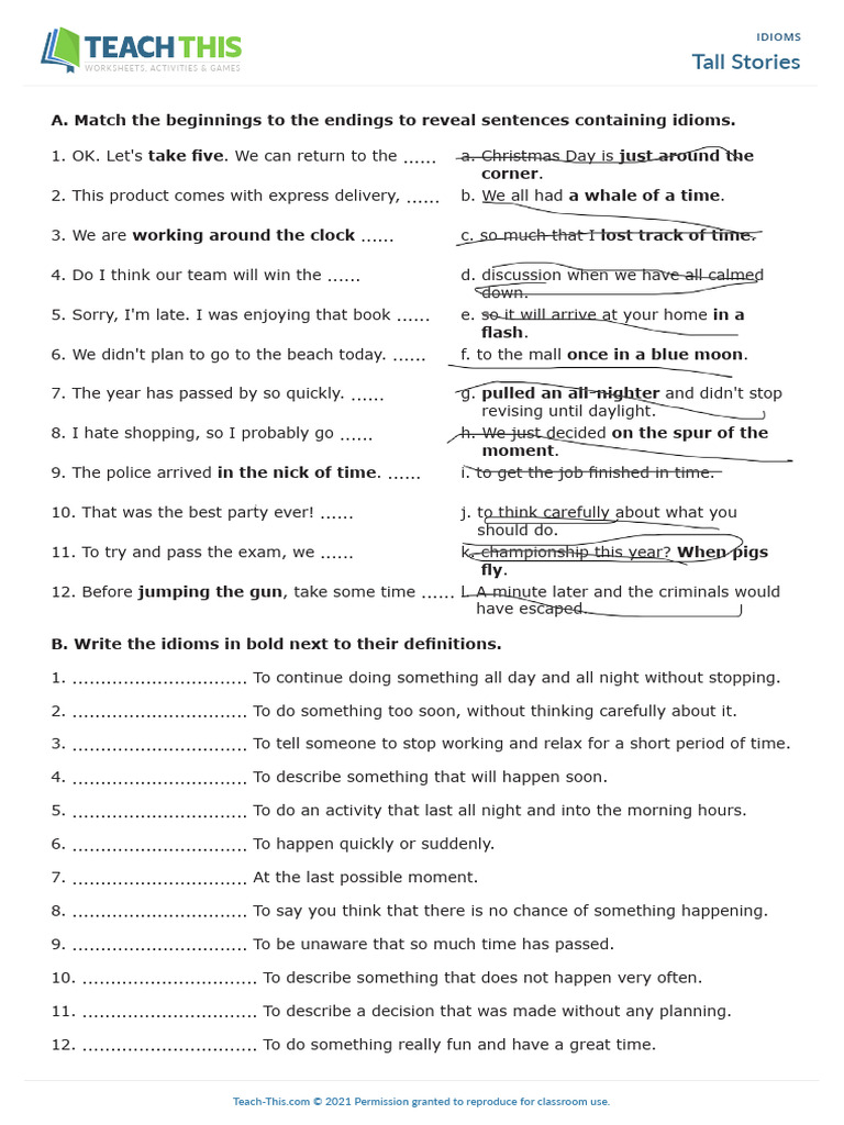 Understanding Common Idioms | PDF