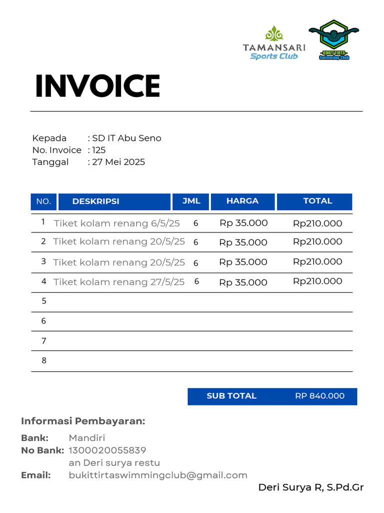 Putih Minimalist Perusahaan Profesional Invoice - 20250604 - 140947 ...